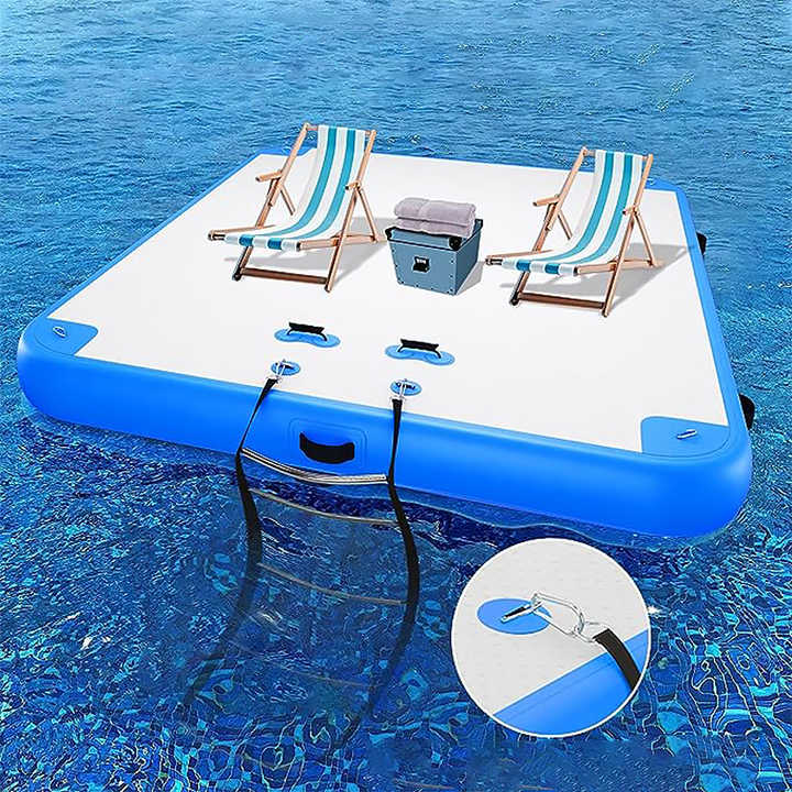 Drop Stitch Roll up Inflatable Yacht Dock Floating Jet Ski Dock Pontoon ...