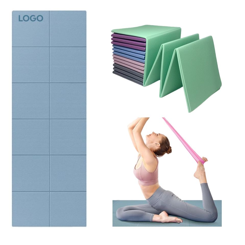 High Quality Folding Exercise Fitness TPE Yoga Mat for Gym Exercise 6mm ...