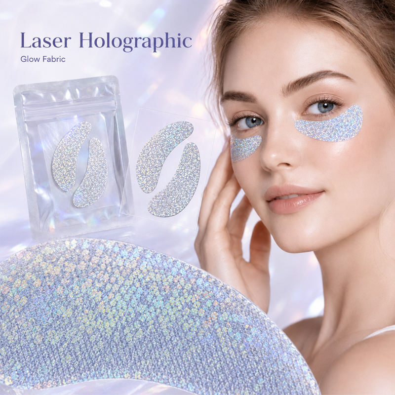 74x38mm Holographic Collagen Glycerin Hydrogel Sheet Eye Patches Hot ...