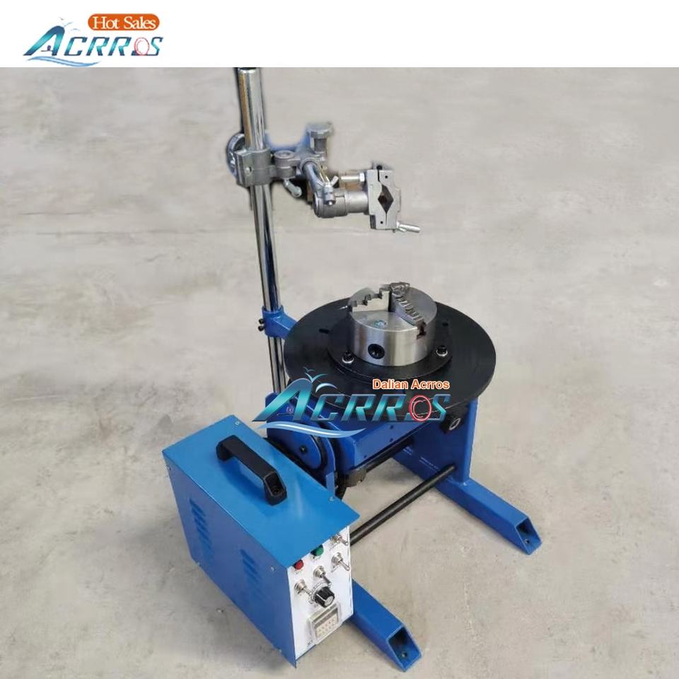 65mm Table Hole 30kg 100kg Welding Positioner with 300mm Chuck and ...