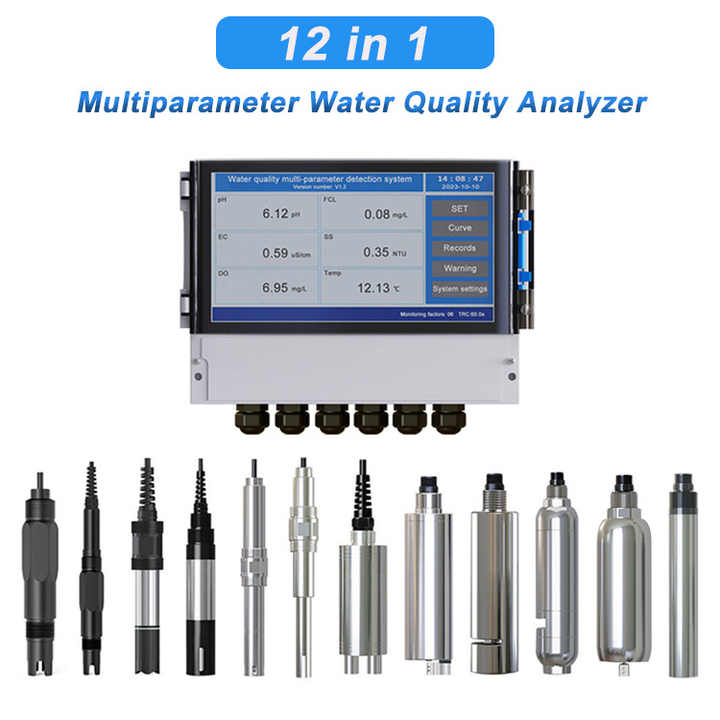 12 in 1 Multiparameter Water Quality Analyzer Monitor RS485