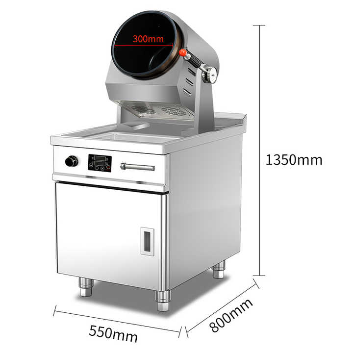 Smart Gas Automatic Cooking Machine Dual Head Robot Wok Stir Fry