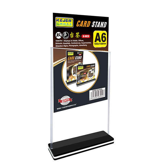 Kejea A6 Card Stand - Double-Sided Menu Holder for Restaurants