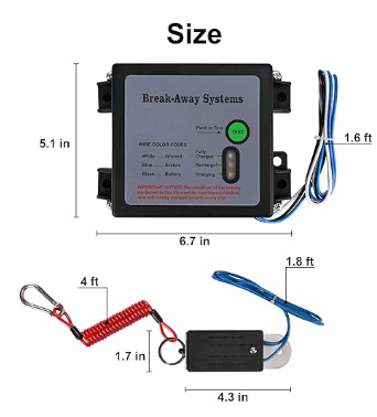 12V Trailer Breakaway System - Reliable Safety Kit