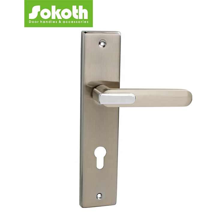 Saudi Arabia Design Luxury Black Plating Aluminum Nickel Lever Handle ...