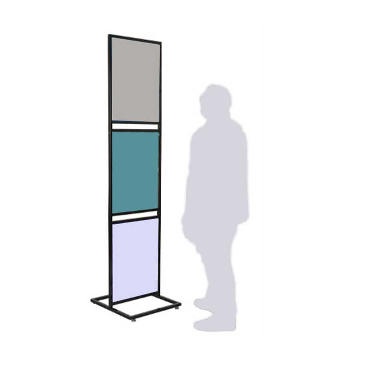 Free Standing 3-Tier Poster Stand Retail Sign Holder Tall Info Board ...