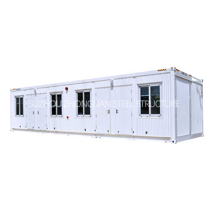 White Prefab Shipping Container Home Building Prefabricated House With ...