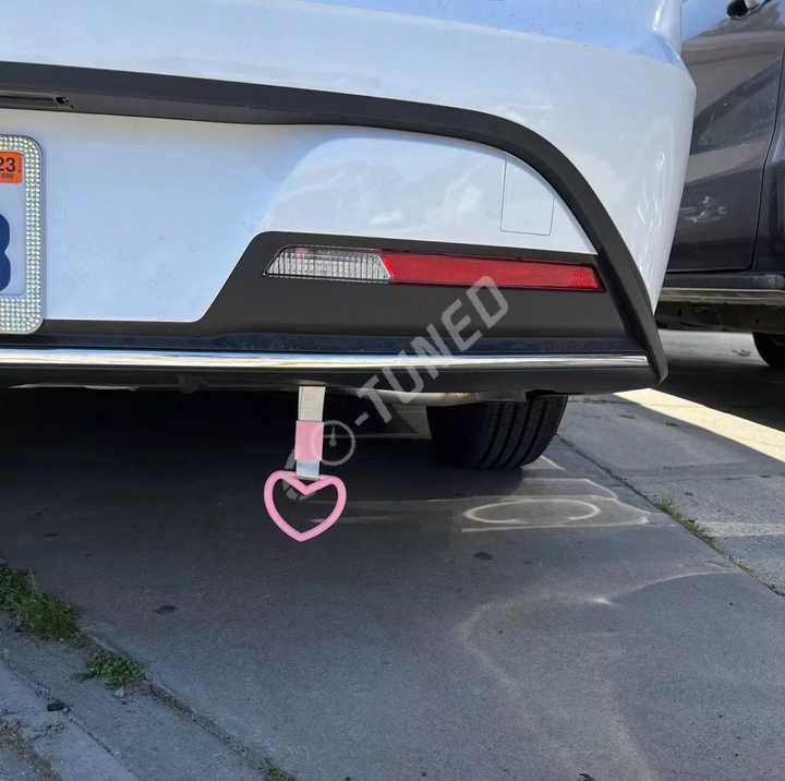 Tow Strap Jdm HEART SHAPED BLACK JDM TSURIKAWA RING SUBWAY TRAIN BUS ...
