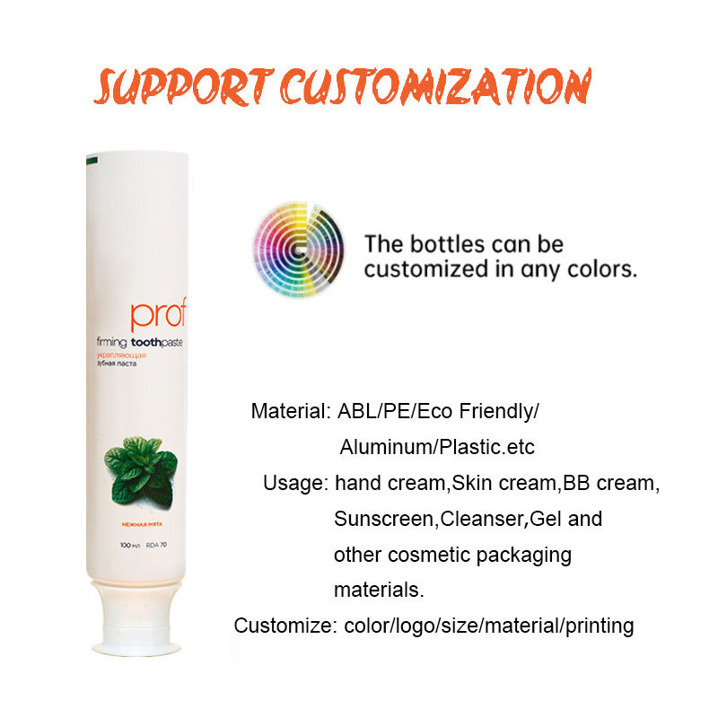 High Quality ABL Laminated PE Food Grade 40g 50g Toothpaste Tubes for ...