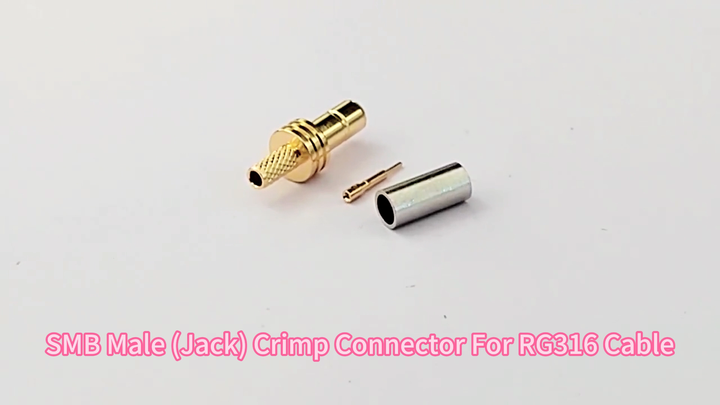 5ohm Rf Coaxial Electrical Male Jack Crimp Smb Connector For Rg316 Rg174 Cable - Buy Smb ...