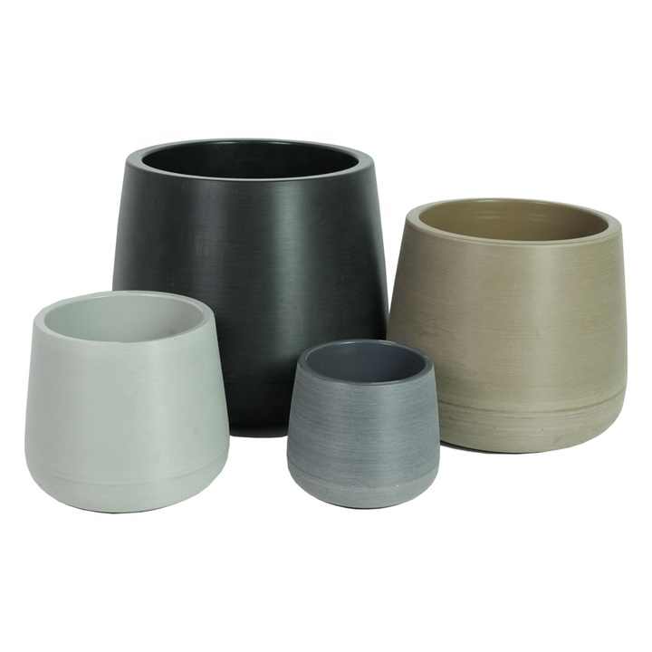 Foryoudecor Indoor and Outdoor Decorative Pots and Plastic Round Small ...