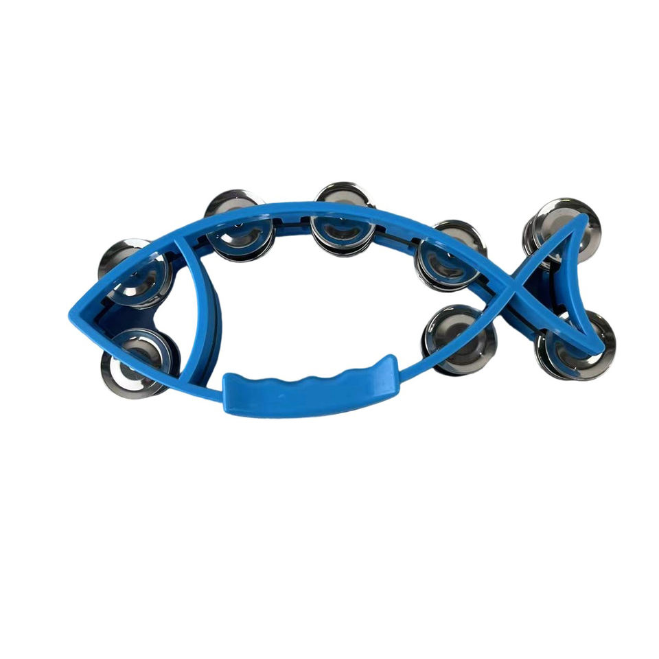 Fish-form Rattle Circle Handheld Chime Orff Percussion Double-layer ...