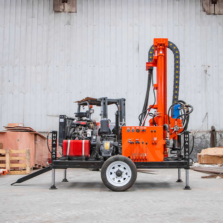 100m 200m 300m Crawler Mounted Diesel Borehole Water Well Drilling Rig Machines for Sale ...