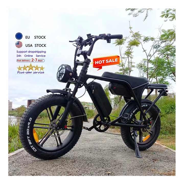 VOMO C80 MAX Elektrische Fiets Fatbike Ebike EU Warehouse Two Batteries Fat Tire Bicycle V8 ...