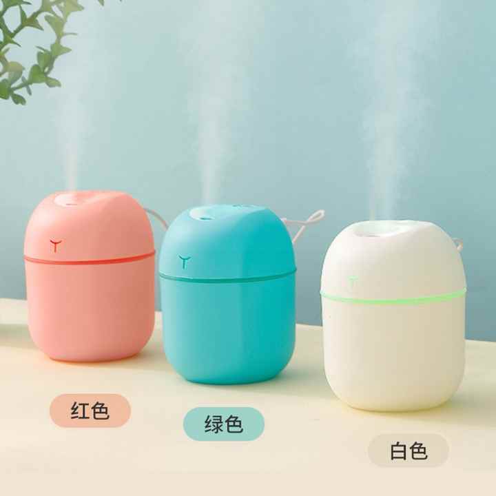 In Stock 220ml Mini USB Desktop Humidifier with Colorful Lights
