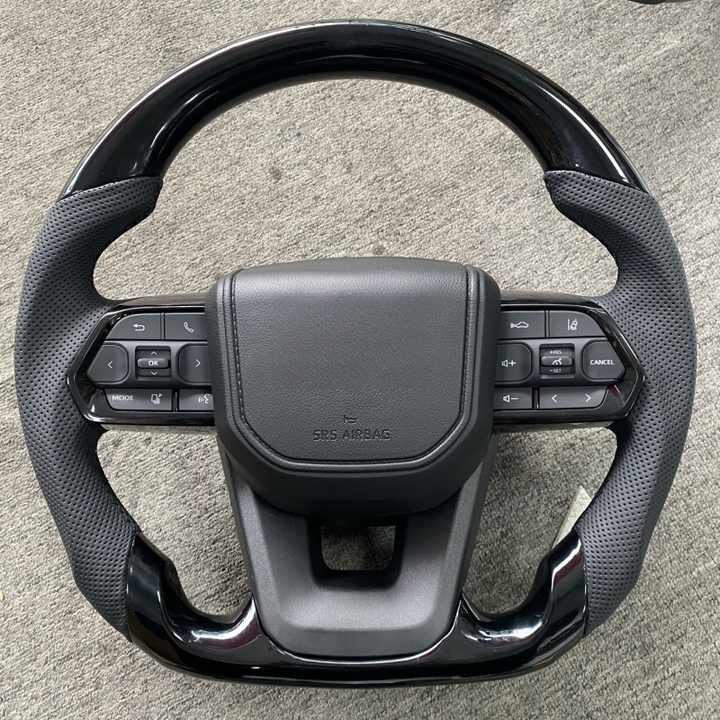 Custom Leather Steering Wheel for Toyota Hilux Revo LC 70 79 Land ...