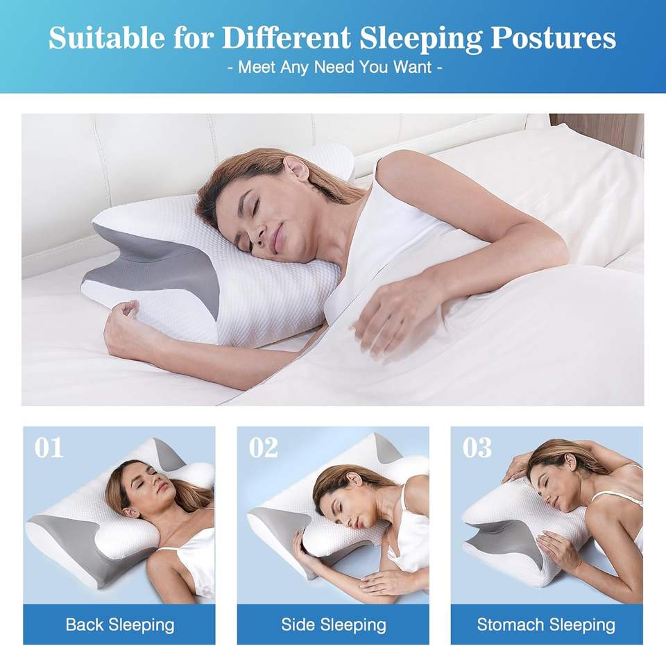 OEM Eco-Friendly Anti-Bacteria Memory Foam Neck Pain Relief Pillow ...