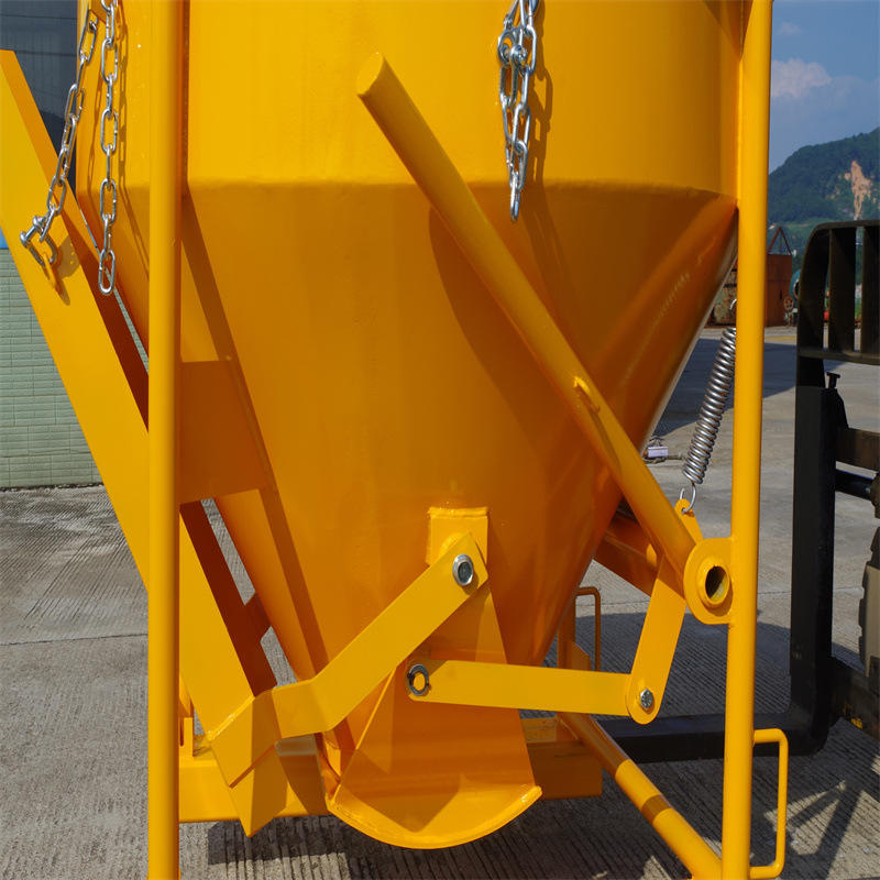 Custom building tower crane concrete hopper 1.5T 3T forklift hopper ...