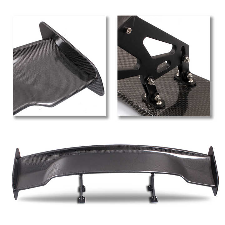 Racing Rear Spoiler GT Style 57Inch Carbon Fiber Car Trunk Wing Spoiler ...