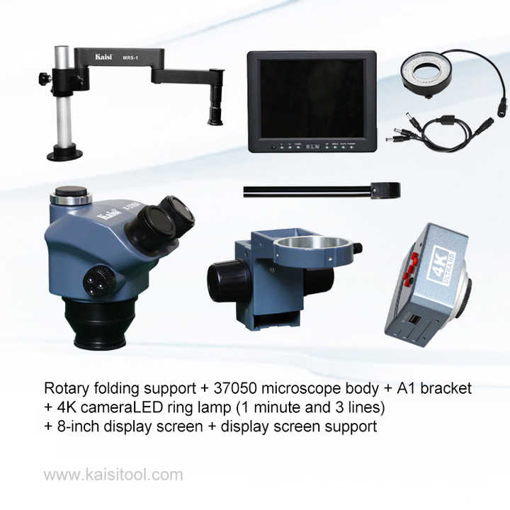 Kaisi 37050 MRS Microscope - Trinocular 360° Folding Stand