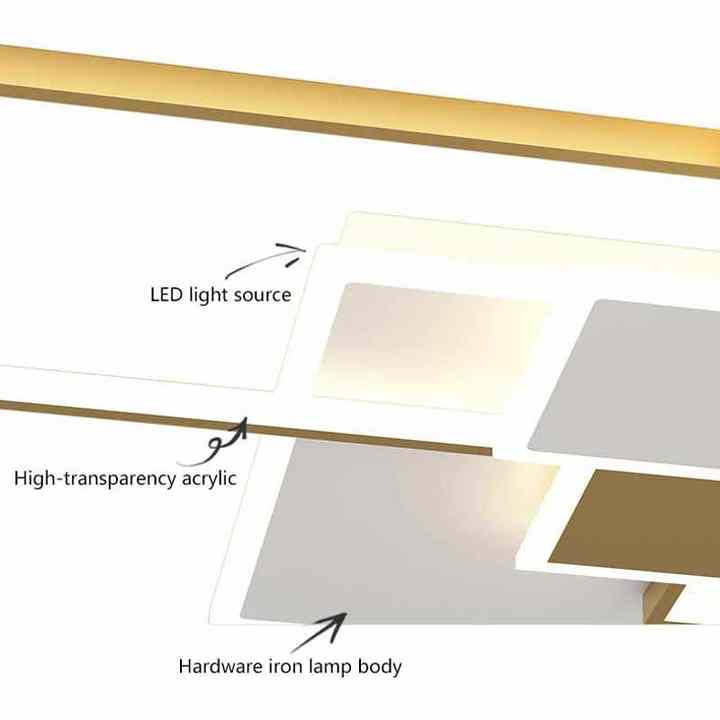 Living Room Study Ceiling Light Minimalist Fashion Bedroom Led Ceiling ...