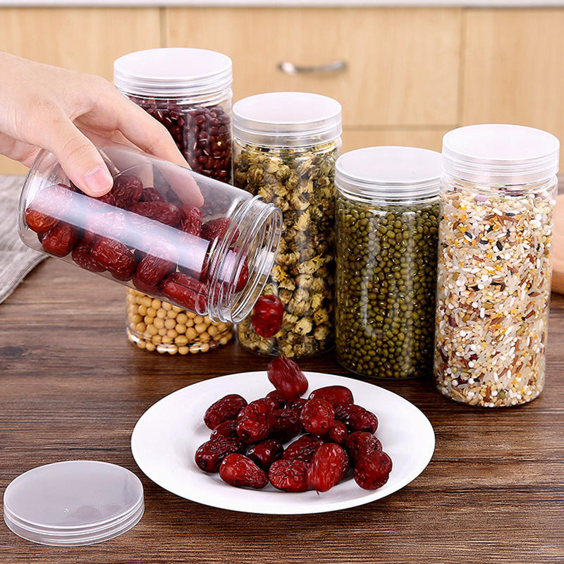Premium Plastic Food Containers Durable Plastic Jars for Storage and ...