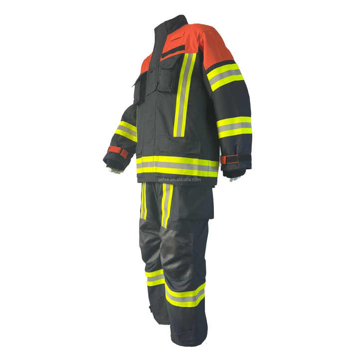 OEM NFPA Nomex Firefighter Equipment EN469 Structural Turnout Gear Aramid Fireman Uniform Cotton ...