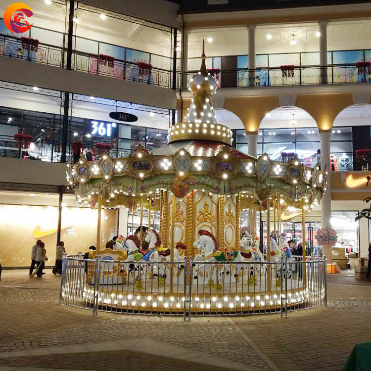 Commercial Entertainment Equipment Fiberglass Merry Go Around Kids ...