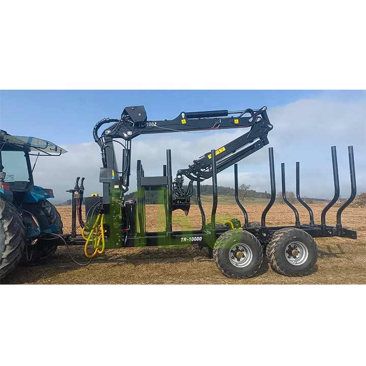 Heavy Duty Farm Woodworking Machinery Trailers & Log Cranes
