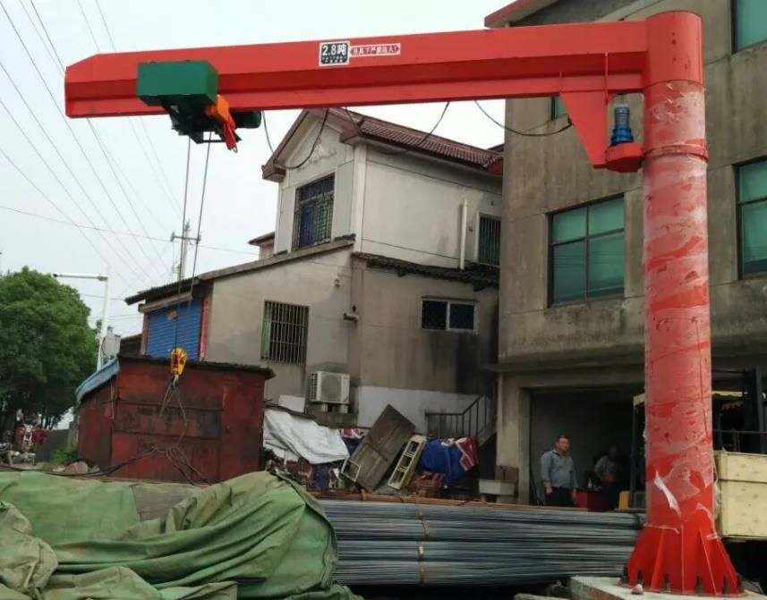 360 rotation High performance electric jib crane provided by Henan Mine Crane