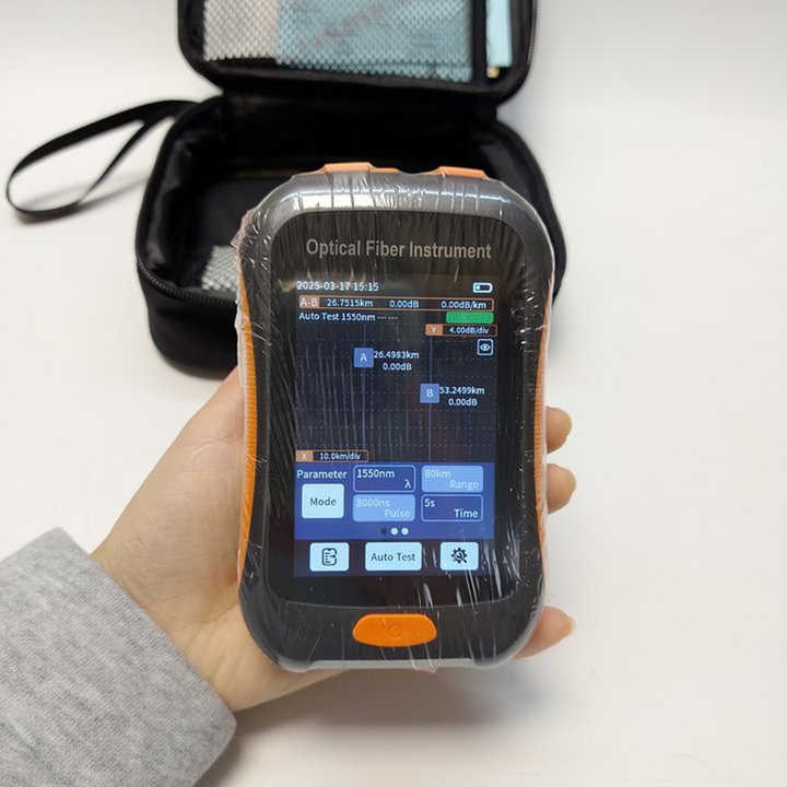 Optical Time Domain Reflectormeter NK2800 Mini 3.5 Inch OTDR 1550Nm(1490/1577) 80KM Support With ...