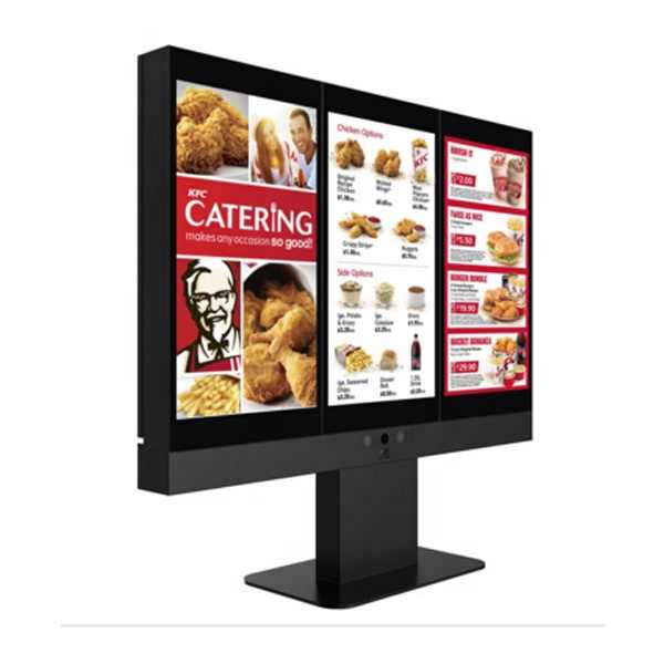 Standing Outdoor Screens Triple Screens High Bright Screen Anti-glare ...