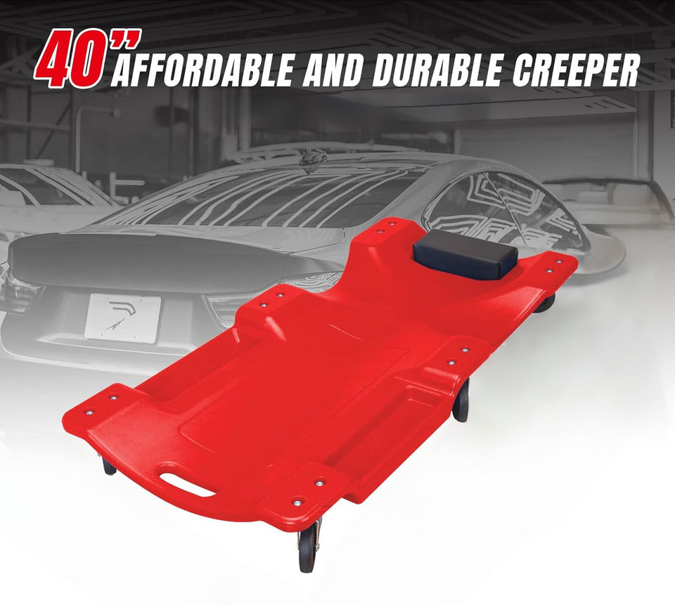 40-Inch Mechanics Tool Car Creeper Lying Board for Garage Workshop ...