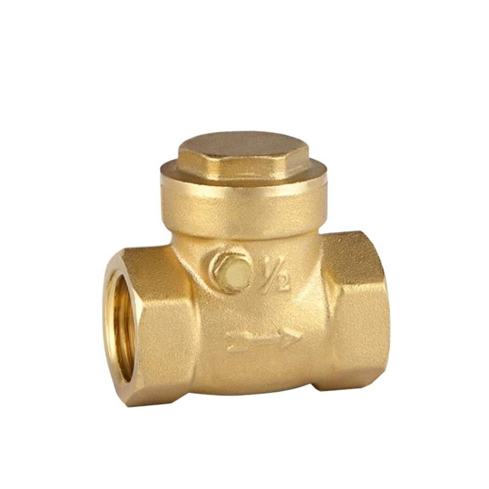 3/4" Brass Hydraulic Check Foot Valve Water Pump Filter One Way No ...