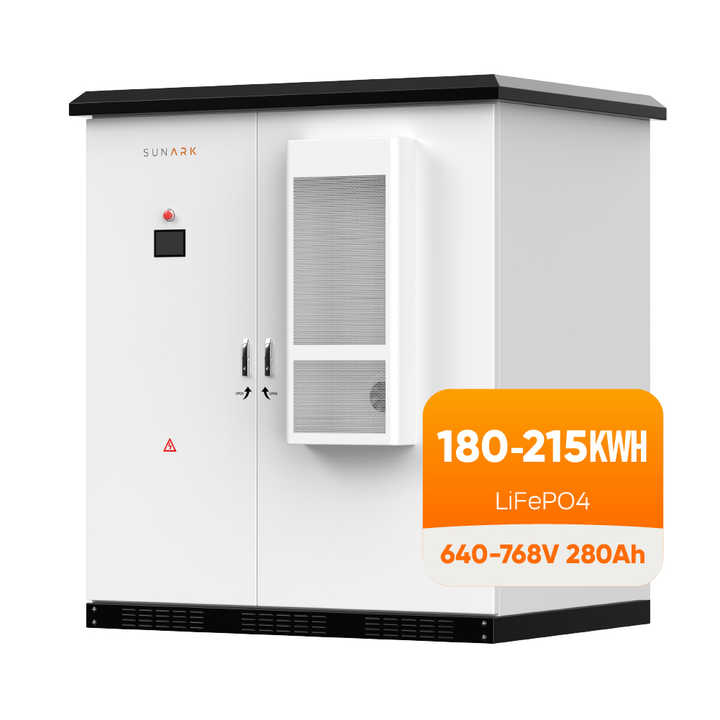 Sunark High Voltage Industrial Lithium Iron Phosphate Batteries 180Kwh 200Kwh 215Kwh Commercial ...