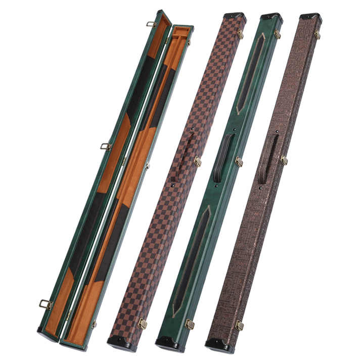 Snooker PU Leather Cue Case 1 Piece With 2 Card Slots 3/4 Rod Box for ...