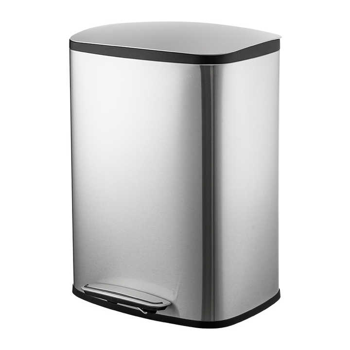 Sinoware 50L Stainless Steel Waste Can with Soft Closing Pedal