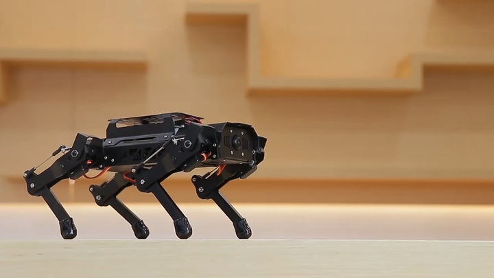 Bionic Quadruped Robot Electronic Dog Raspberry Pi 4B Robotic Kit for ...