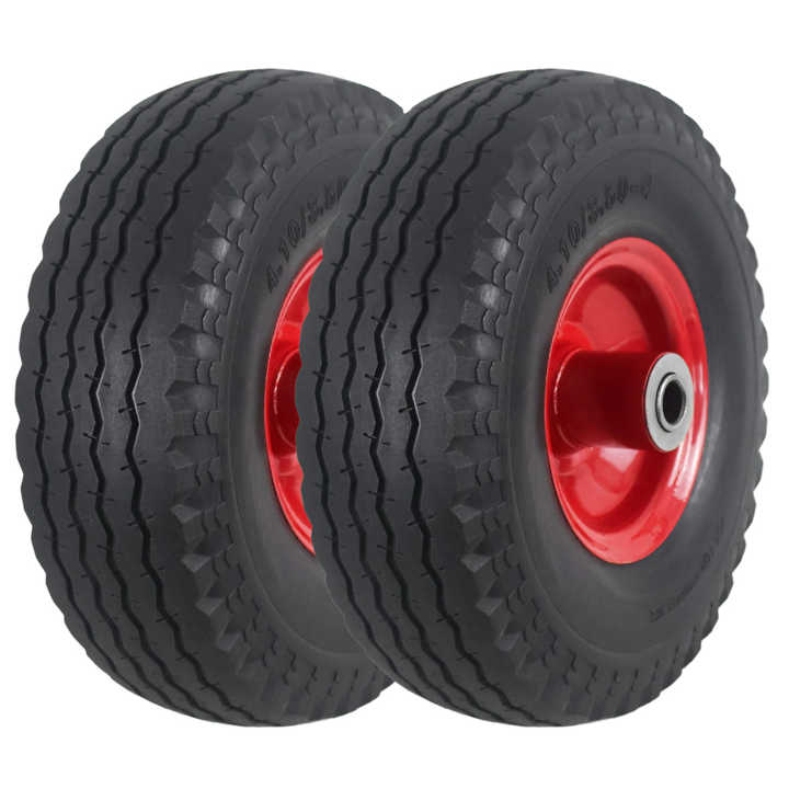 Top Quality Pu Foam Wheel 4.10/3.50-4 Solid Garden Carts Wheel 4.10/3. ...