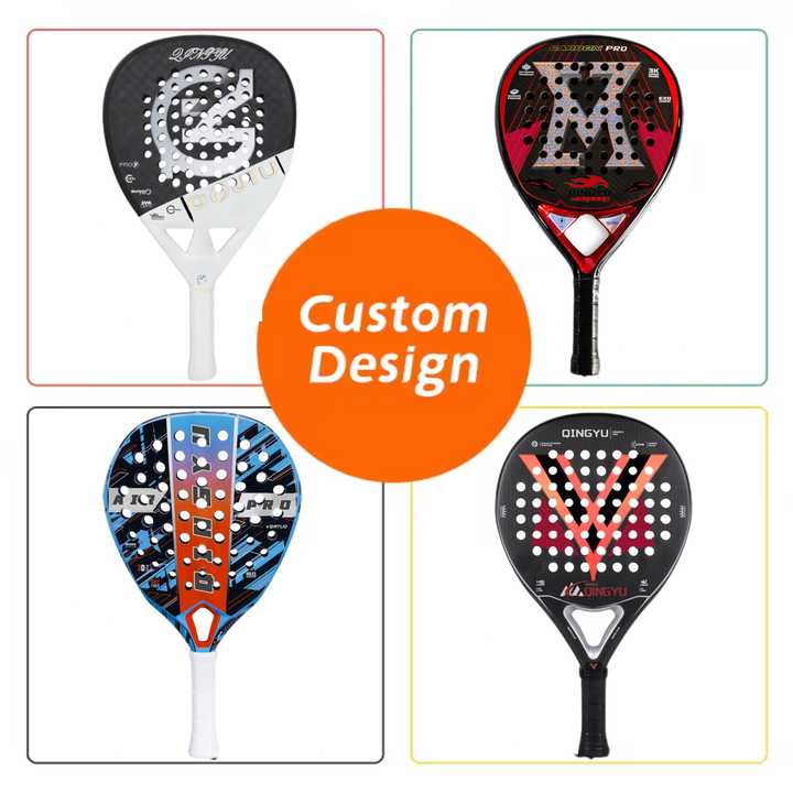 Wholesale Carbon Grip Paddle Tennis Racket Power 18K Padel Racquets ...