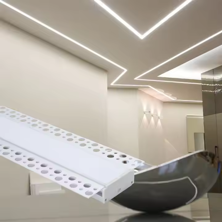 Hot Sale 30mm Width Plasterboard Plaster-in LED Channel with Diffuser ...