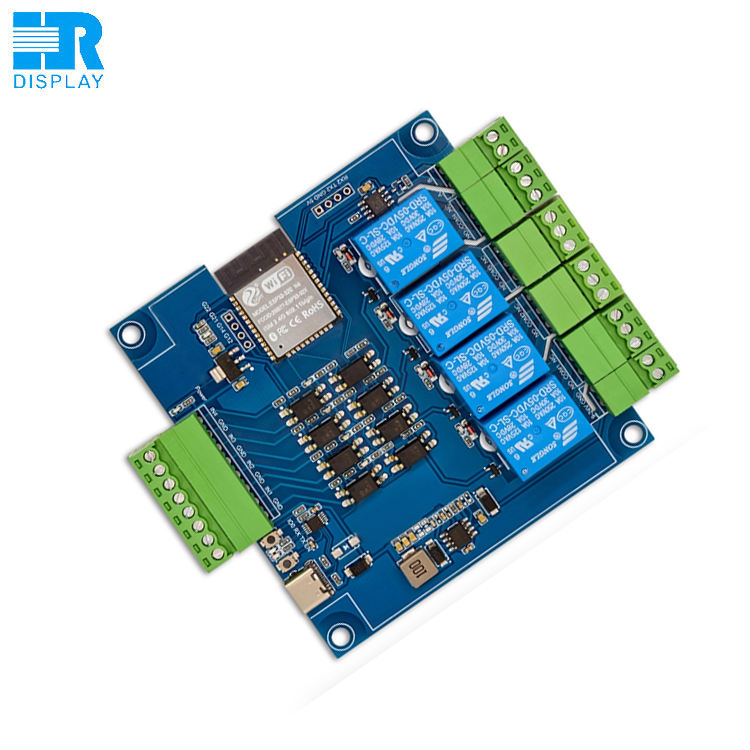 4-Channel ESP32-WROOM-32E Relay Module Development Board for Secondary ...