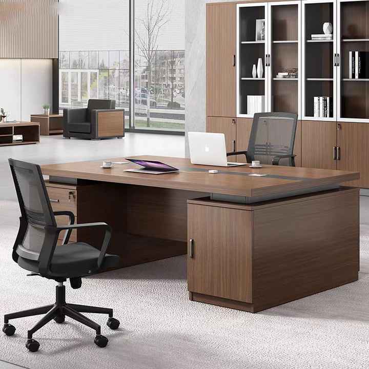 Modern Simple Double Desk and Chair Combination for Boss and Staff for ...