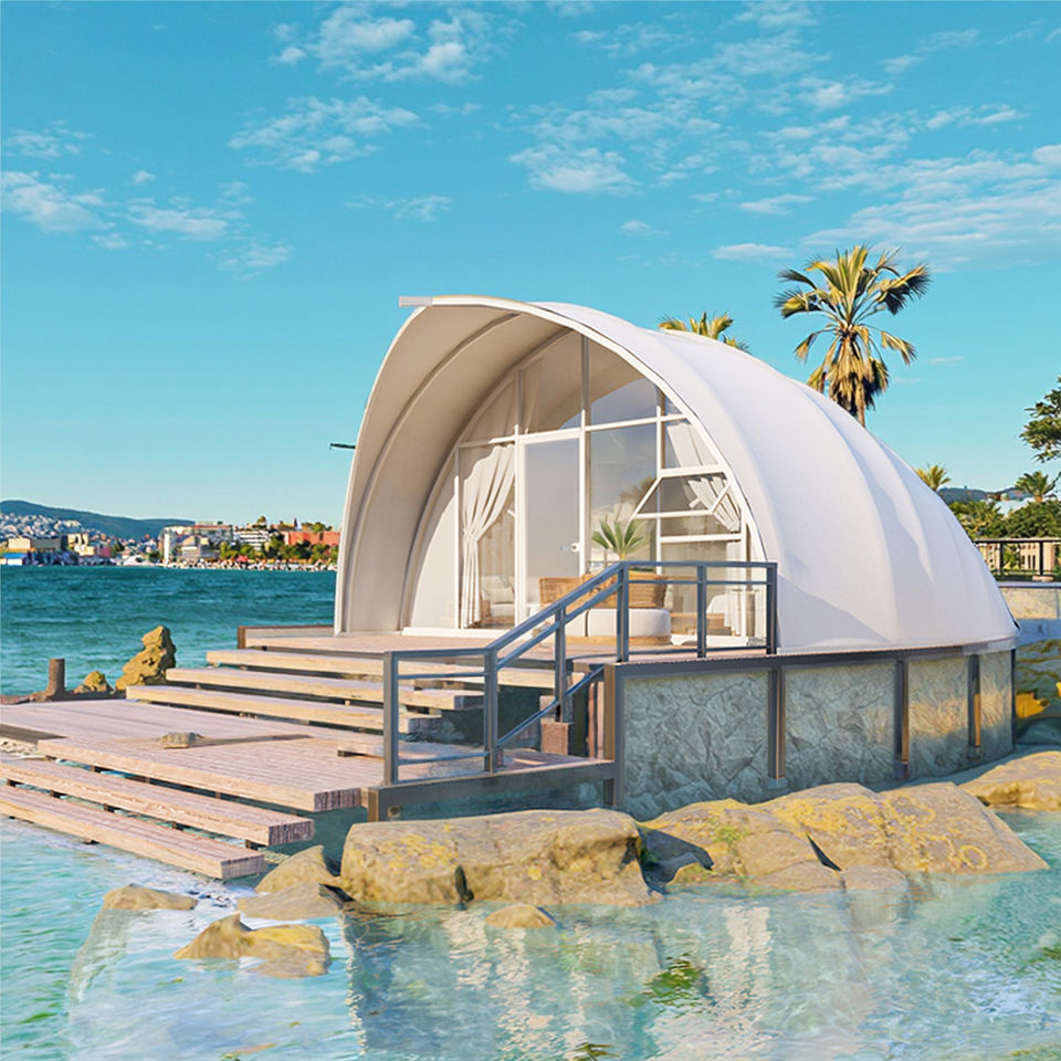 Large Shell Shape Glamping Tents Waterproof Luxury Tents Hotel Resort ...