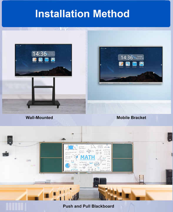 Hdfocus Odm 4k Android Ops 65 Inch Interactive Display Smart Board 75 Inch Touch Screen Monitor ...