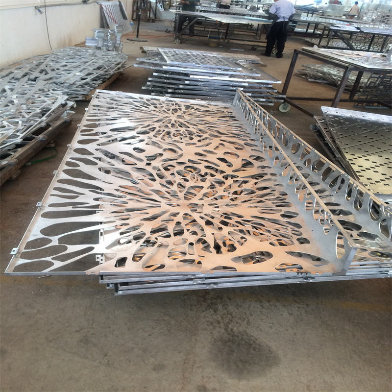 High Quality Modern Aluminum Alloy Facade Panels 3D Perforated Metal ...