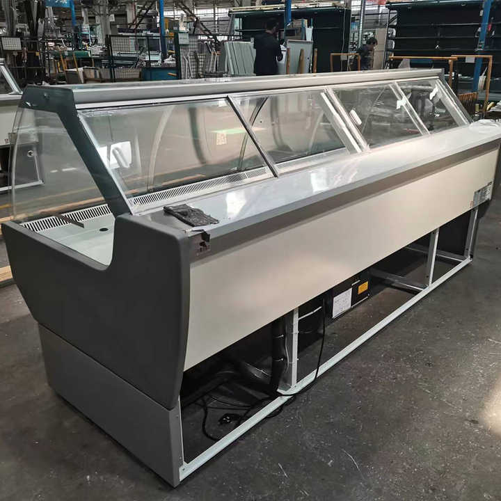 Single-Temperature Meat Cooler Display Refrigerated Showcase for Fresh ...