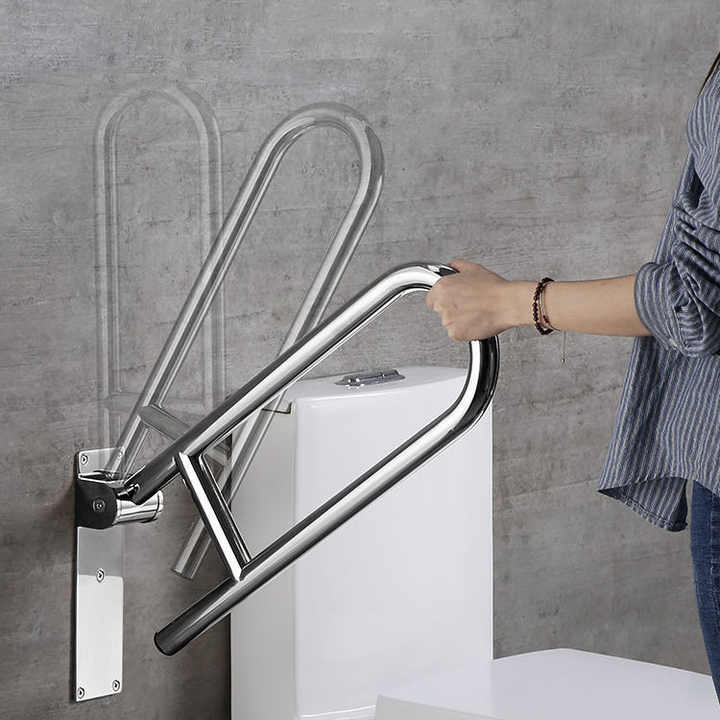 Custom Flip-up Toilet Grab Bar Support 500LBS - Kovosch