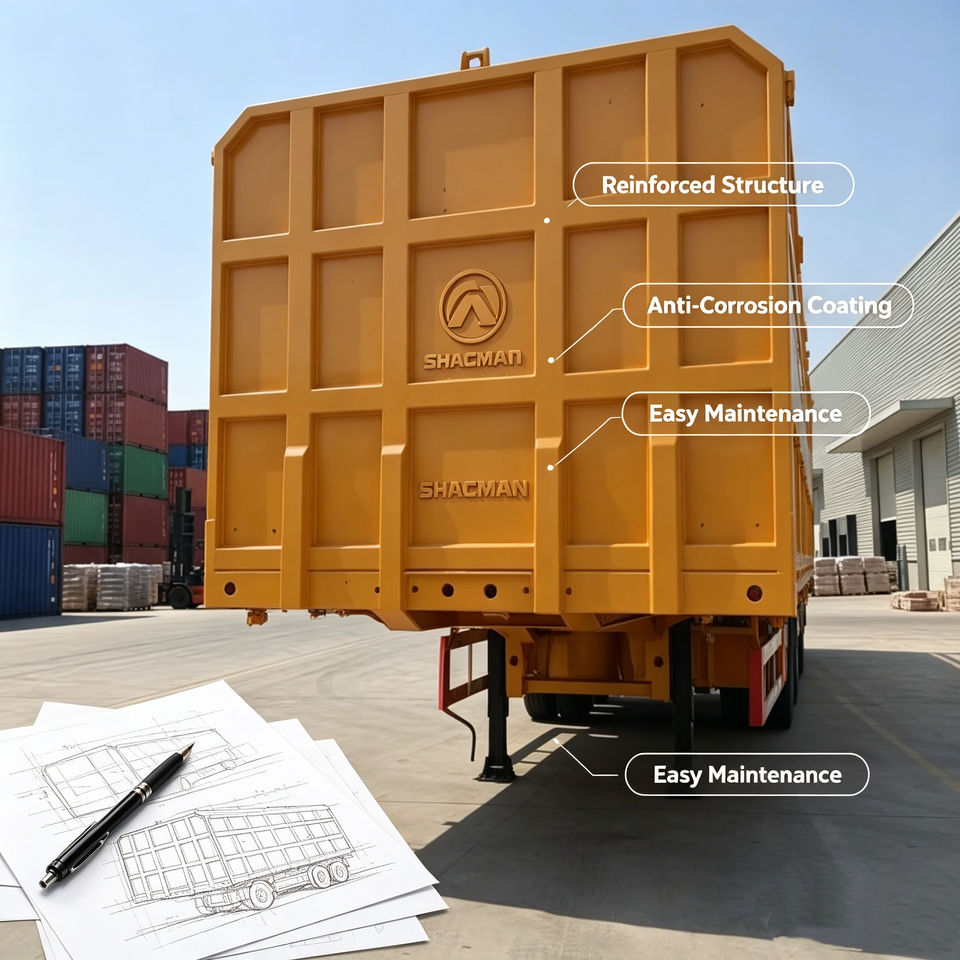 Thickened Steel Grid Semi Trailer Detachable Side Panel for Livestock ...