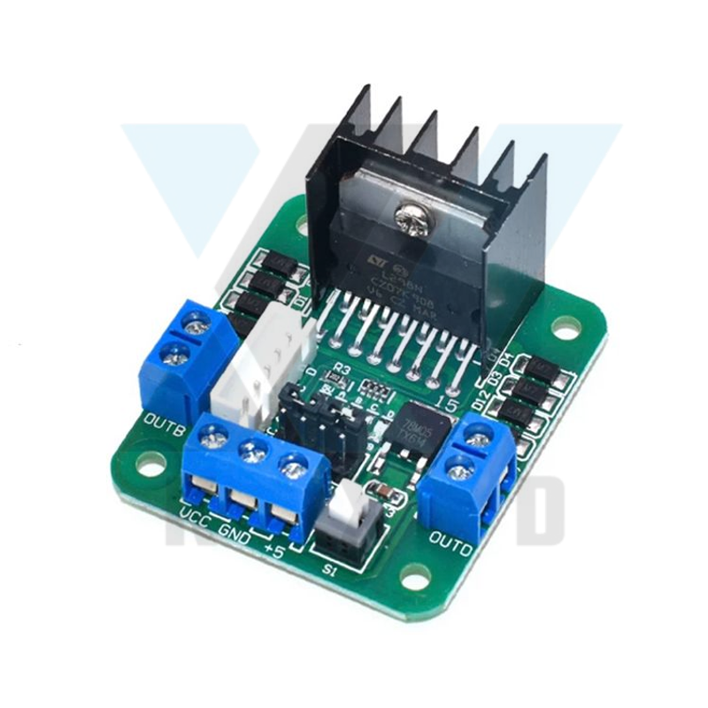 High Current Trolley L298P Dual-channel Development Board Controller ...